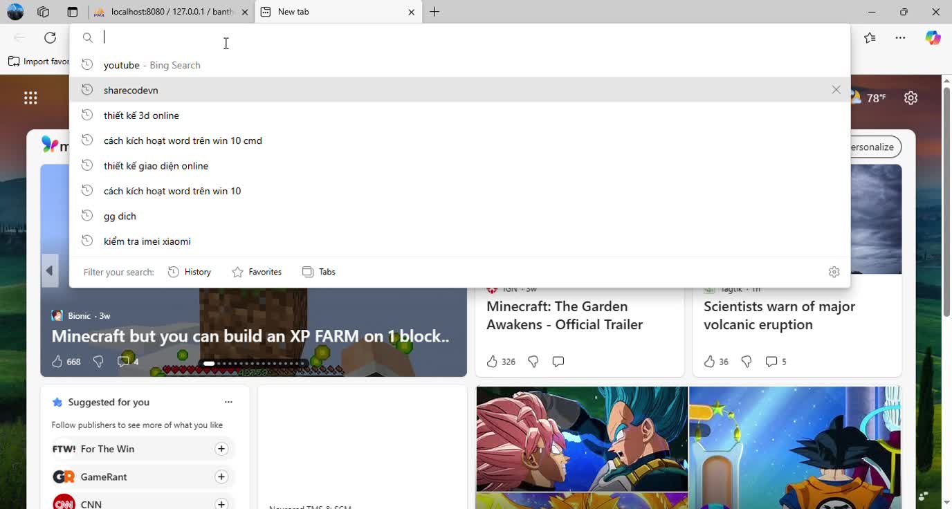 localhost_8080 _ 127.0.0.1 _ banthuoc _ phpMyAdmin 5.2.1 - Personal - Microsoft Edge 2024-12-26 ...